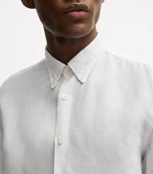 BOSS Linen Shirt - White