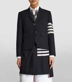 Thom Browne Wool Sport Coat - Navy