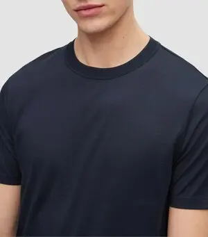 BOSS Cotton-silk T-shirt - Blue