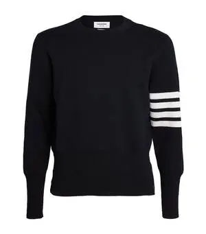 Thom Browne Merino Wool Sweater - Navy