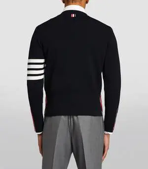 Thom Browne Merino Wool Sweater - Navy