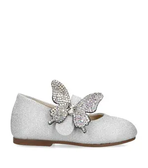 BABYWALKER Crystal Butterfly Ballet Flats