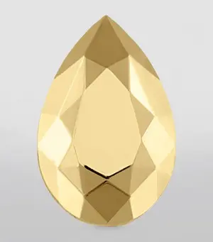 MARIA TASH Faceted Pear Threaded Stud Earring - Gold