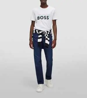 BOSS Logo Print T-shirt - White