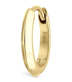 MARIA TASH Faceted Metal Vertex Single Hoop Earring - Gold