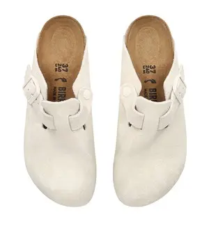 BIRKENSTOCK Suede Boston Clogs