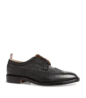 Thom Browne Leather Longwing Brogues - Black