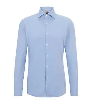BOSS Cotton-blend Shirt - Blue
