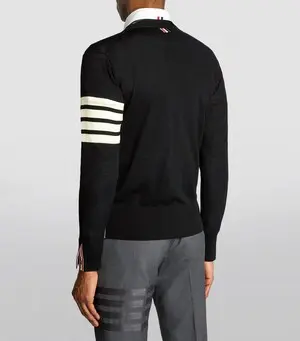 Thom Browne Merino Wool 4-bar Cardigan