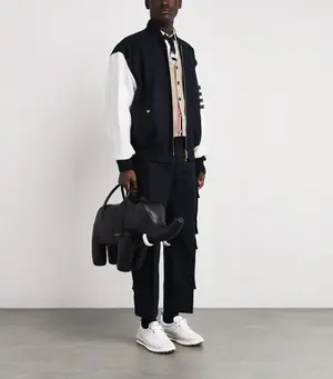Thom Browne Suede-trim Tricolour Sneakers