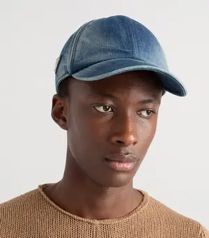 Prada Denim Baseball Cap