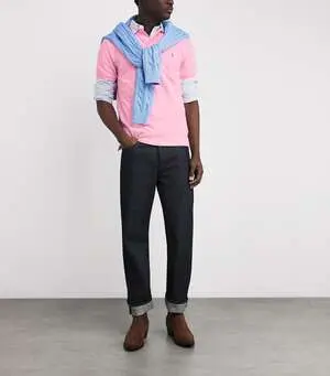 Polo Ralph Lauren Cotton-mesh Polo Shirt - Pink