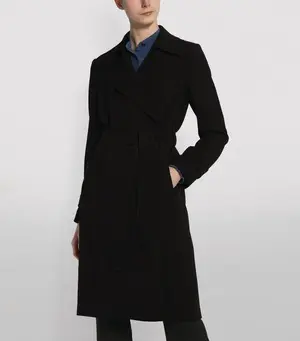 Theory Oaklene Trench Coat - Black