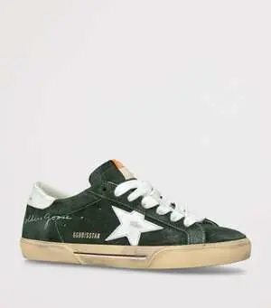 GOLDEN GOOSE Super-star Suede Sneakers - Green