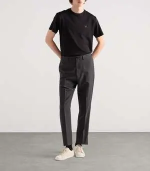 Prada Cotton Logo T-shirt - Black