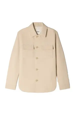 Sandro Buttoned Overshirt - Beige