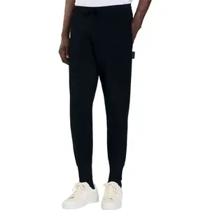 Sandro Knit Jogging Bottoms - Black