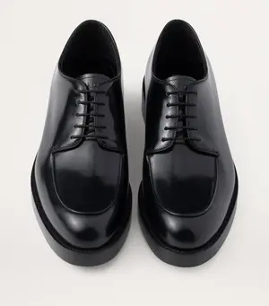 Prada Brushed Leather Derby Shoes