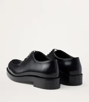 Prada Brushed Leather Derby Shoes