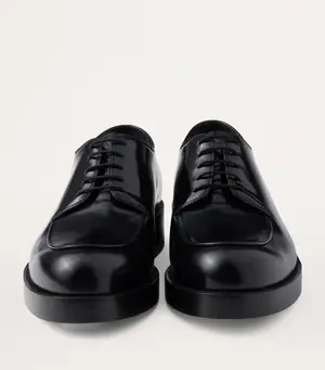 Prada Brushed Leather Derby Shoes