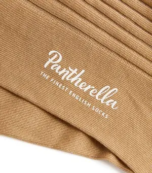 Pantherella Danvers Ribbed Socks - Beige