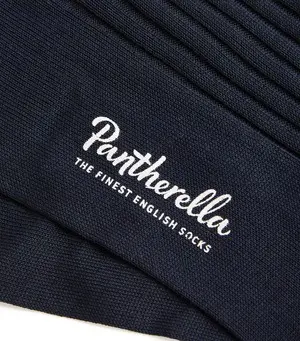 Pantherella Danvers Ribbed Socks - Navy