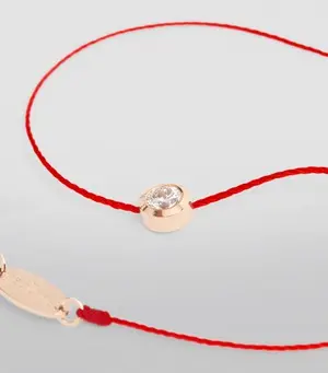REDLINE Rose Gold And Diamond So Pure Bracelet - Red