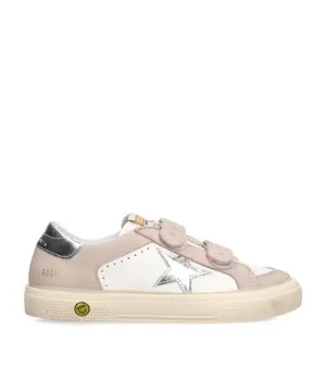 GOLDEN GOOSE May Leather Sneakers - Pink
