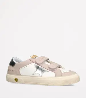 GOLDEN GOOSE May Leather Sneakers - Pink
