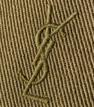 Saint Laurent Corduroy Cassandre Baseball Cap