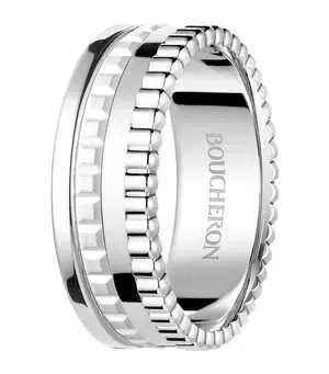 Boucheron Gold Quatre Double Edition Ring - White