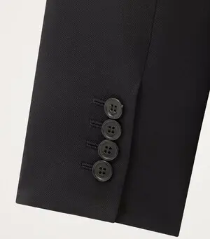 Saint Laurent Virgin Wool Blazer - Black
