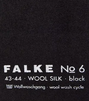 Falke No. 6 Wool-silk Socks - Black
