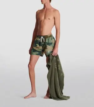 Balmain Pb Monogram Beach Towel