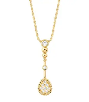 Boucheron Serpent Bohème Diamond And Gold Pendant Necklace - Yellow