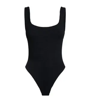 Hunza G Square-neck One-piece Swimsuit - Black