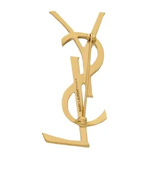 Saint Laurent Opyum Brooch - Metallic