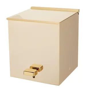 ZODIAC Plated Square Pedal Bin - Gold