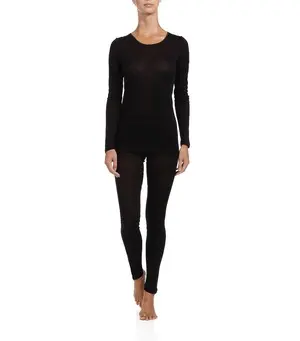 Hanro Pure Silk Leggings - Black
