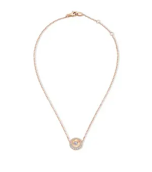 DAVID MORRIS Rose Cut Forever Rose Gold And Diamond Necklace