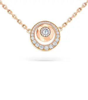 DAVID MORRIS Rose Cut Forever Rose Gold And Diamond Necklace
