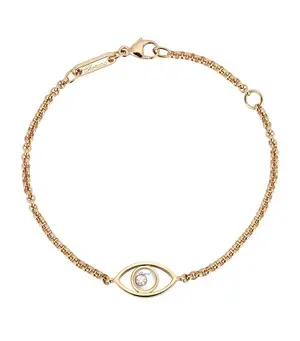 Chopard And Diamond Happy Diamonds Good Luck Charms Bracelet - Rose Gold