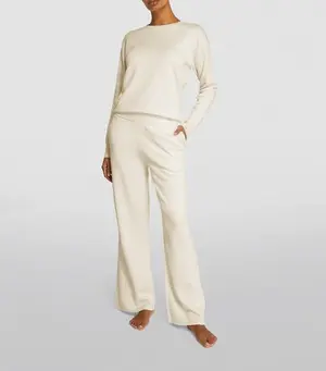 Olivia Von Halle Silk-blend Carmel Tracksuit