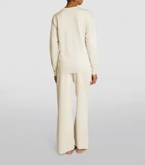 Olivia Von Halle Silk-blend Carmel Tracksuit