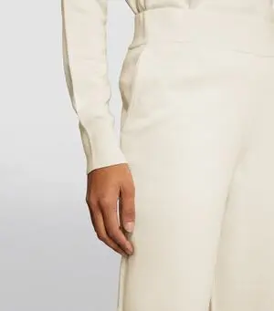 Olivia Von Halle Silk-blend Carmel Tracksuit