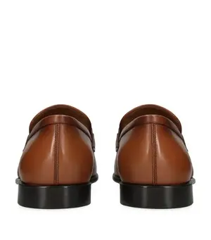 FERRAGAMO Leather Foster Gancho Loafers