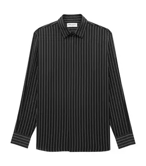 Saint Laurent Silk Pinstripe Shirt
