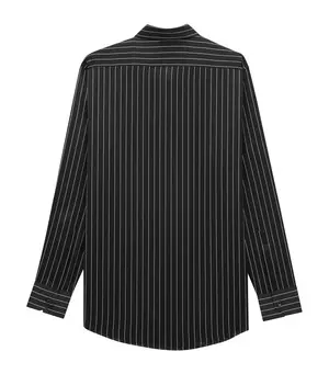 Saint Laurent Silk Pinstripe Shirt