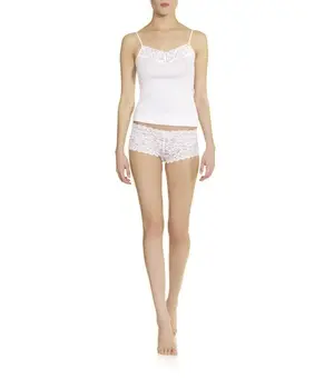 Hanro Moments Lace Short - White