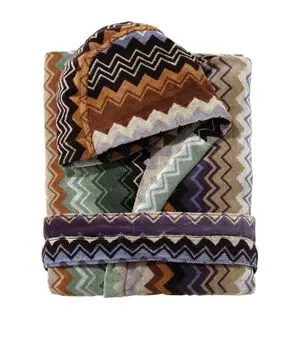 Missoni Giacomo Hooded Bathrobe - Multi